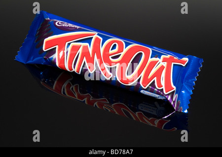 A Cadbury Time Out chocolate bar on a white background Stock Photo - Alamy