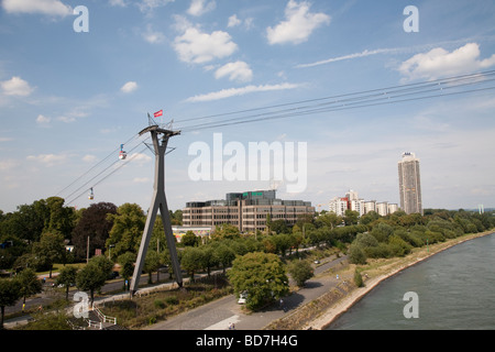 Cologne - Seilbahn cable car over Rhine Stock Photo - Alamy