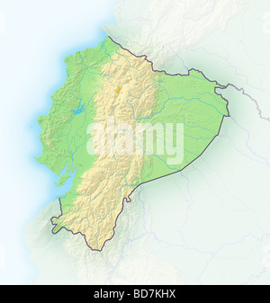 Map of Ecuador Stock Photo - Alamy