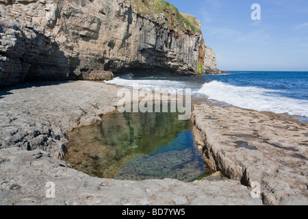 Dancing Ledge, Purbeck, Jurassic Coast, Dorset, England, UK Stock Photo ...