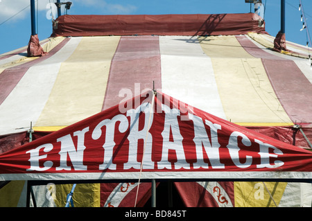 Circus act in a big top tent, Aerial ribbon dance acrobatic act Stock ...