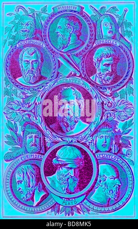 Historian Philosophers and Dramatists of Ancient Greece Stock Photo - Alamy