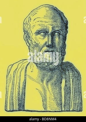 Hippocrates Illustration from The Illustrated History of the World Ward ...
