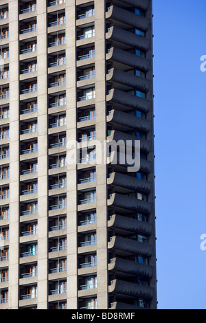 Ugly high rise brutalist tower block of flats in Sofia, Bulgaria ...