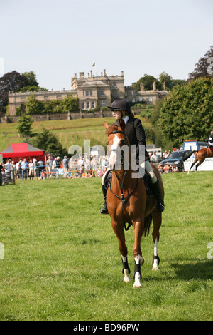 Show jumping display at the Ellingham show Stock Photo - Alamy