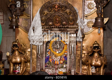 Bodhnath, Nepal. Shrine to the Goddess Ajima, or Hariti, Goddess of ...