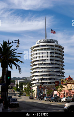 Capitol Records Building, Vine Street, Hollywood, Los Angeles ...