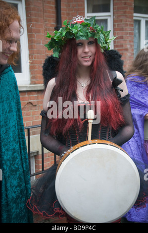Pagans hold a Pagan Pride Parade in London in their Beltane Bash ...