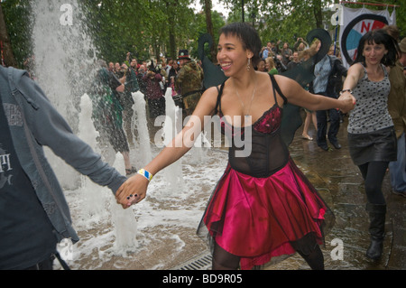 Pagans hold a Pagan Pride Parade in London in their Beltane Bash ...