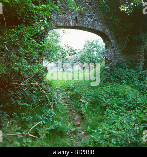 National botanic garden of Wales, arch into Wallace garden with ...
