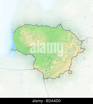 Map of Lithuania Stock Photo - Alamy