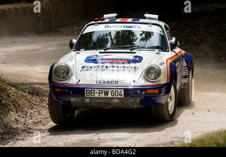 1984 Porsche 953 Paris -Dakar rally car and MAN support truck Stock ...