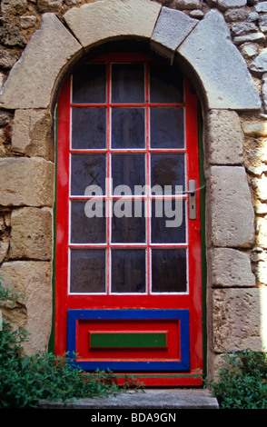 Decorative and unusual doors in Provence South of France Stock Photo ...