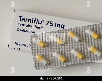 Tamiflu influenza drug. Tamiflu (oseltamivir) capsules in a blister ...