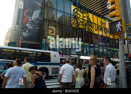 New York, Times Square, MTV Headquarters, first floor windows Stock ...