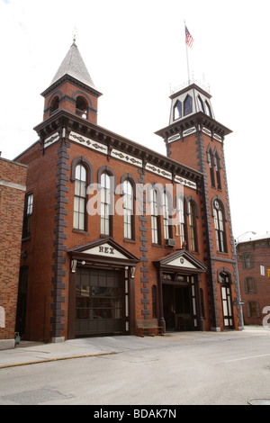 Striking red brick Rex & Laurel Fire House, York, Pennsylvania. Is ...