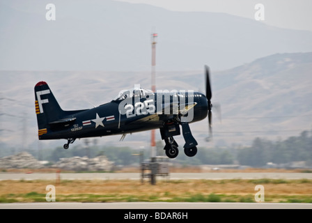 Grumman F8F Bearcat Navy Carrier Fighter on the ground Stock Photo - Alamy