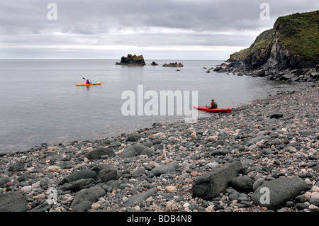 Kayaking in Cornwall Stock Photo - Alamy