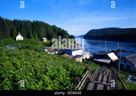 Native Alaskan village of Angoon on Admiralty Island Alaska USA Stock ...