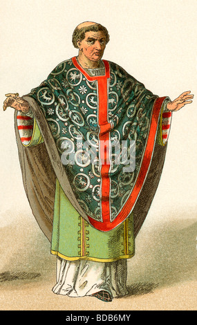 The French garb depicted in this illustration dates to around A.D. 900 ...