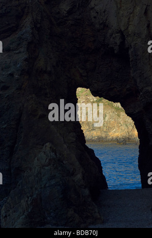 This image of Sark, the Coupee, in the Channel Islands shows the ...