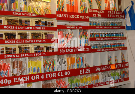 Colourful Blackpool Sticks of Rock Sweets Stock Photo: 130393665 - Alamy
