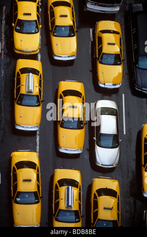 Aerial view of new vehicles waiting for shipment to overseas markets in ...