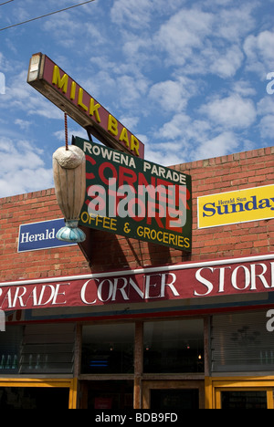 Typical Australian suburban corner store and milk bar in inner city ...