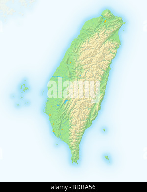 Relief map of China with shaded relief Stock Photo - Alamy