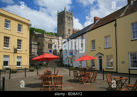 The ancient Market Square in Axbridge, Somerset, England, UK Stock ...