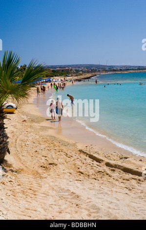 pernera beach nissi bay ayia napa cyprus Stock Photo - Alamy