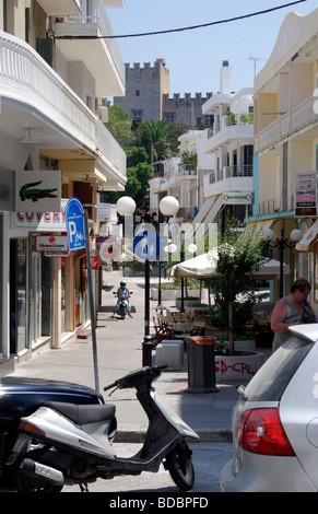Shops, Rhodes new town, Rhodes island, Dodecanese islands, South Aegean ...