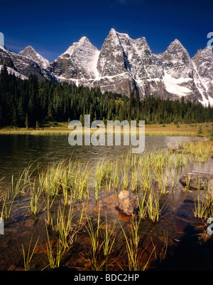 The Ramparts from Amethyst Lake in the Tonquin Valley Jasper National ...