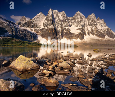 The Ramparts from Amethyst Lake in the Tonquin Valley Jasper National ...