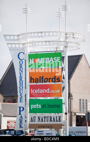 Retail park in Barrow in Furness, Cumbria, North West England, uk, in ...