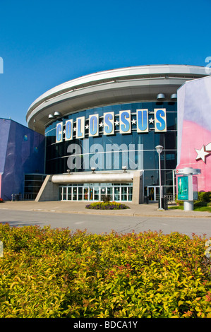 Colossus movie theater which is located in the Centropolis ...