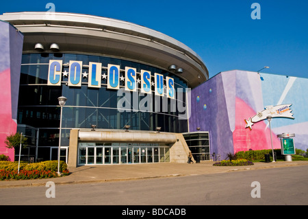Colossus movie theater which is located in the Centropolis ...