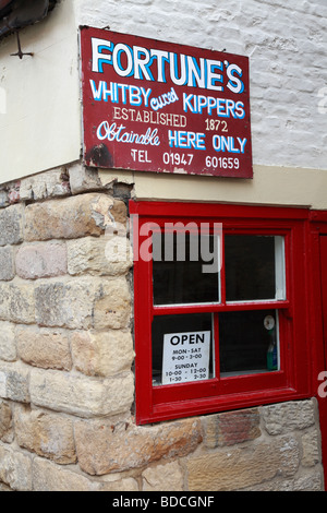 Fortune's Kippers Whitby North Yorkshire, England, UK Stock Photo - Alamy