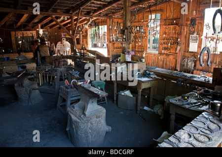 Old blacksmith shop, Wild West open-air museum, Nevada City Museum ...