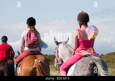 A horse riding school on Walney Island, Barrow in Furness Cumbria, UK ...
