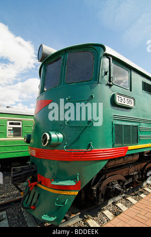 Soviet diesel locomotive TE3. Built in 1964 Stock Photo - Alamy