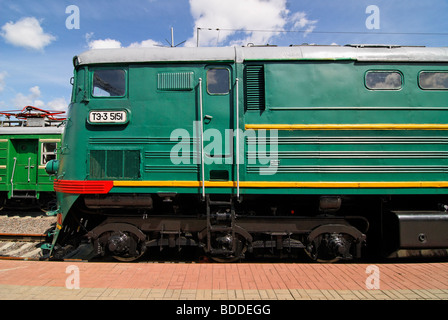 Soviet diesel locomotive TE3. Built in 1964 Stock Photo - Alamy