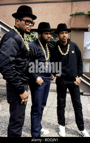 RUN-DMC US rap group in 1986 Stock Photo - Alamy