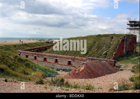 Shoreham fort built in 1857 as a deterrent against steam powered Stock ...