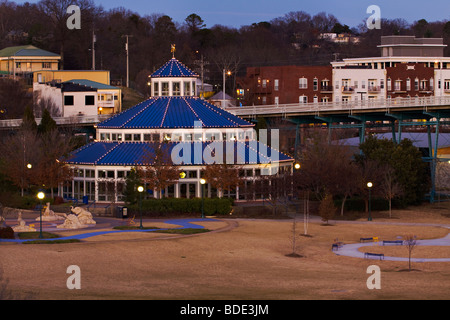 Carousel in Coolidge Park Chattanooga Tennessee USA Stock Photo - Alamy