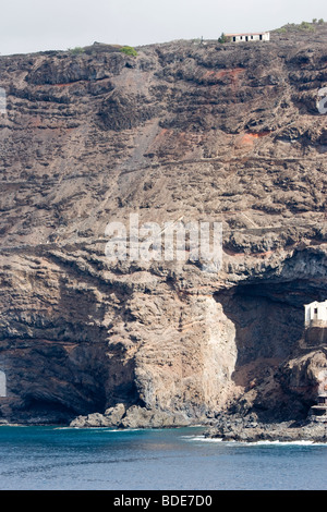 St Helena South Atlantic views over to Diana's peak and sign to ...