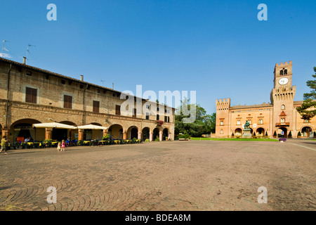 Giuseppe Verdi square, Busseto, province of Parma, Italy Stock Photo ...