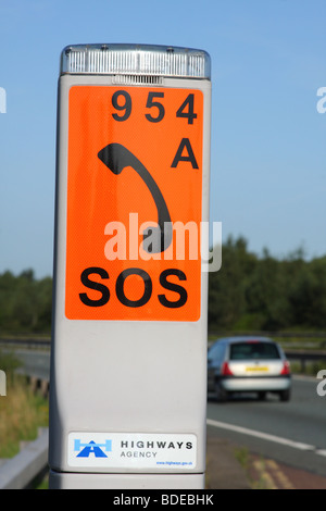 SOS telephone, roadside emergency telephone, call box, along the Stock ...
