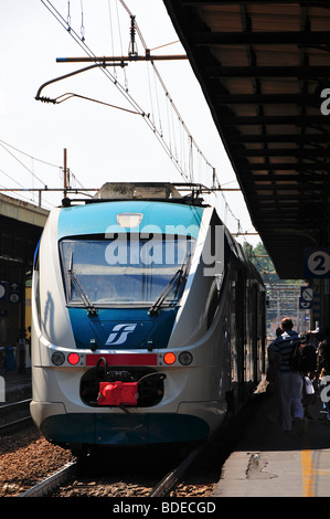 Italian Railways train - "Trenitalia" - at Modena Station, Italy Stock ...