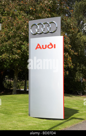 An Audi dealership sign Stock Photo - Alamy